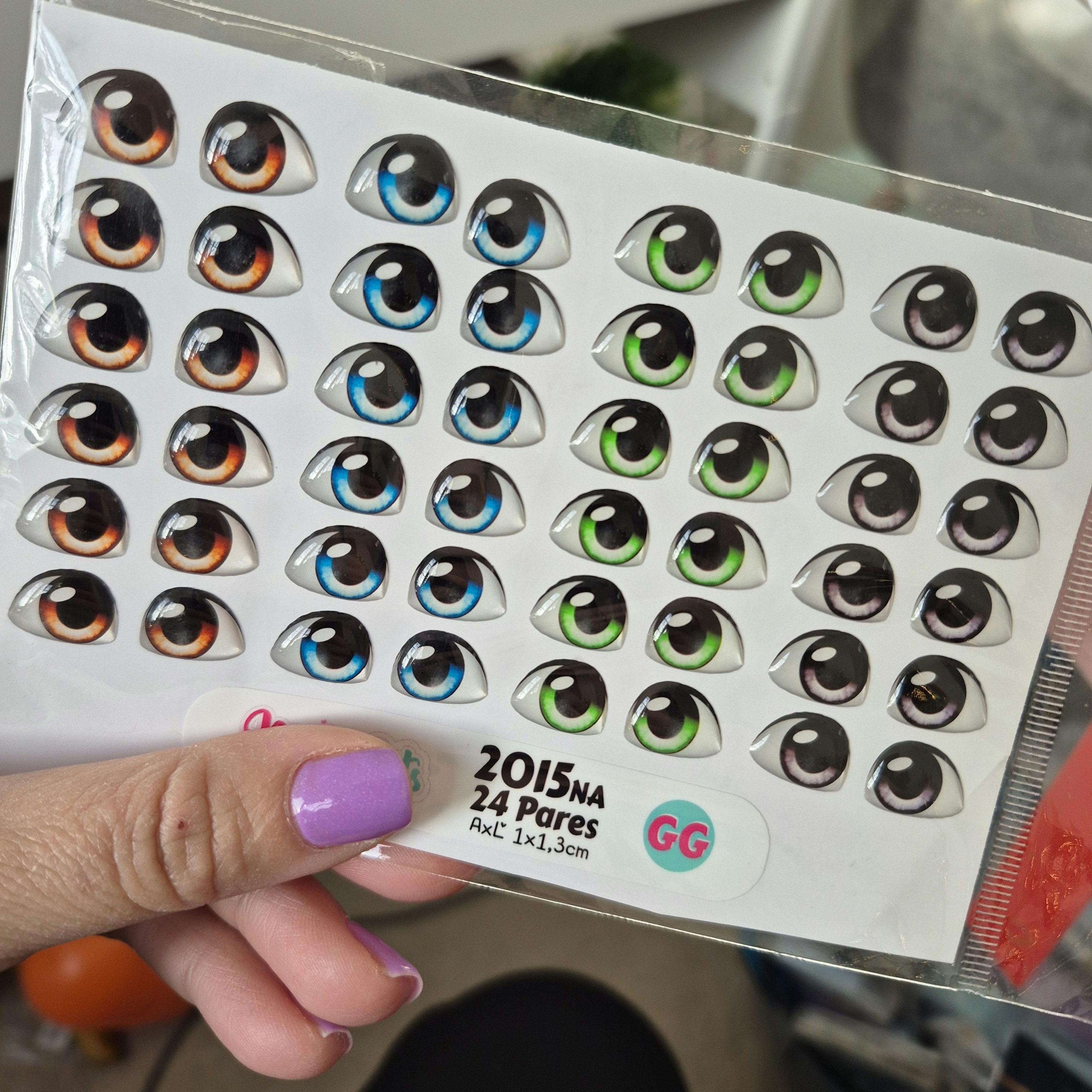 Adhesive Resin Doll Eyes, Mix Colors, DIY Craft Eyes (24 Pairs) - Etsy