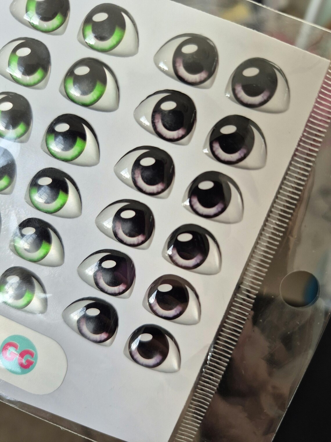 Adhesive Resin Doll Eyes, Mix Colors, DIY Craft Eyes (24 Pairs) - Etsy