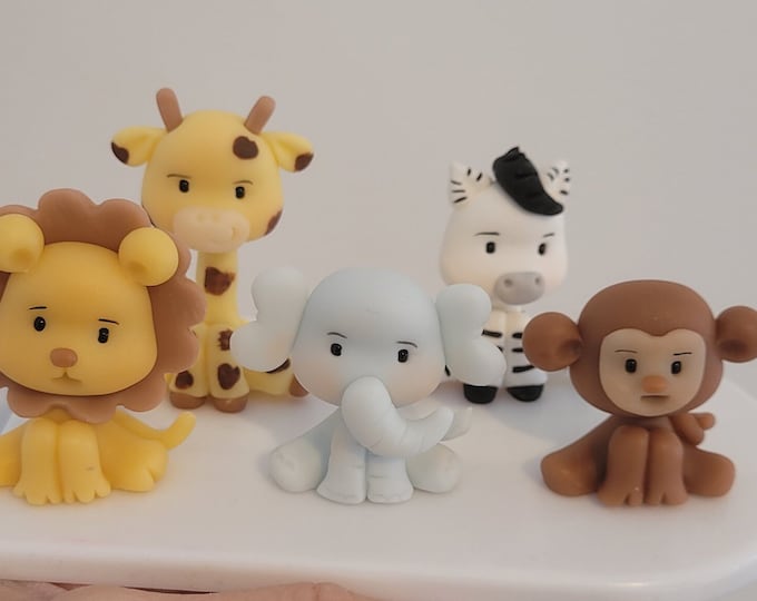 Animal Themed Line Cake Topper Set Two Wild Cake Topper Set Wild One ...