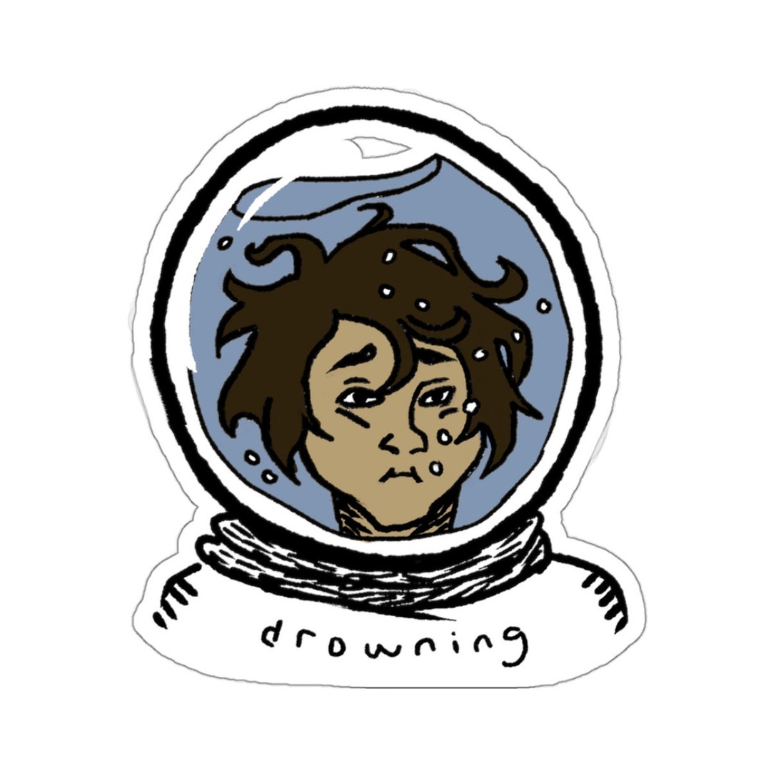 Drowning Sticker - Etsy
