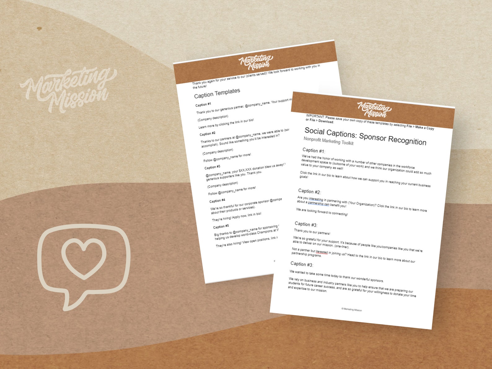 Social Media Captions Templates for Sponsor Recognition - Etsy