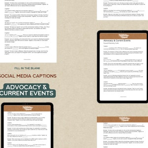 Social Media Captions Templates for Nonprofit Advocacy and Current ...