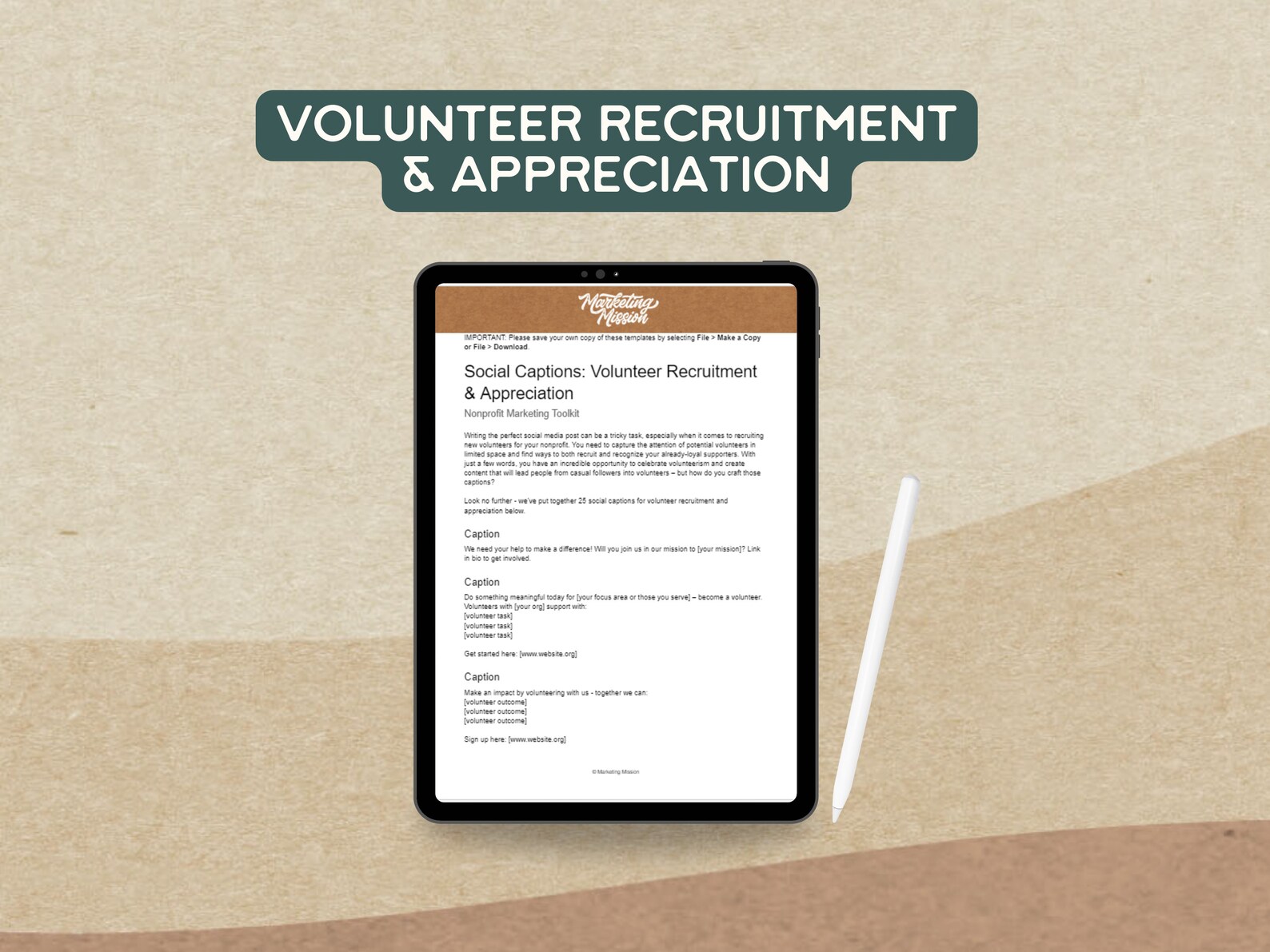 Volunteer Appreciation Social Media Captions Templates for Nonprofits ...