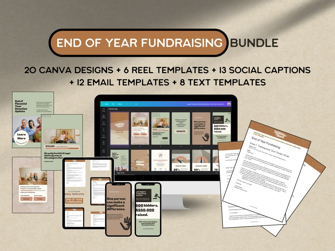 End of Year Fundraising Bundle for Nonprofits - Etsy