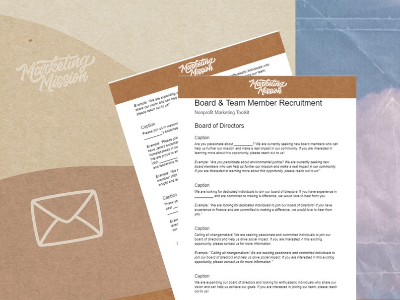 Social Media Captions Templates for Nonprofit Board & Team Member ...