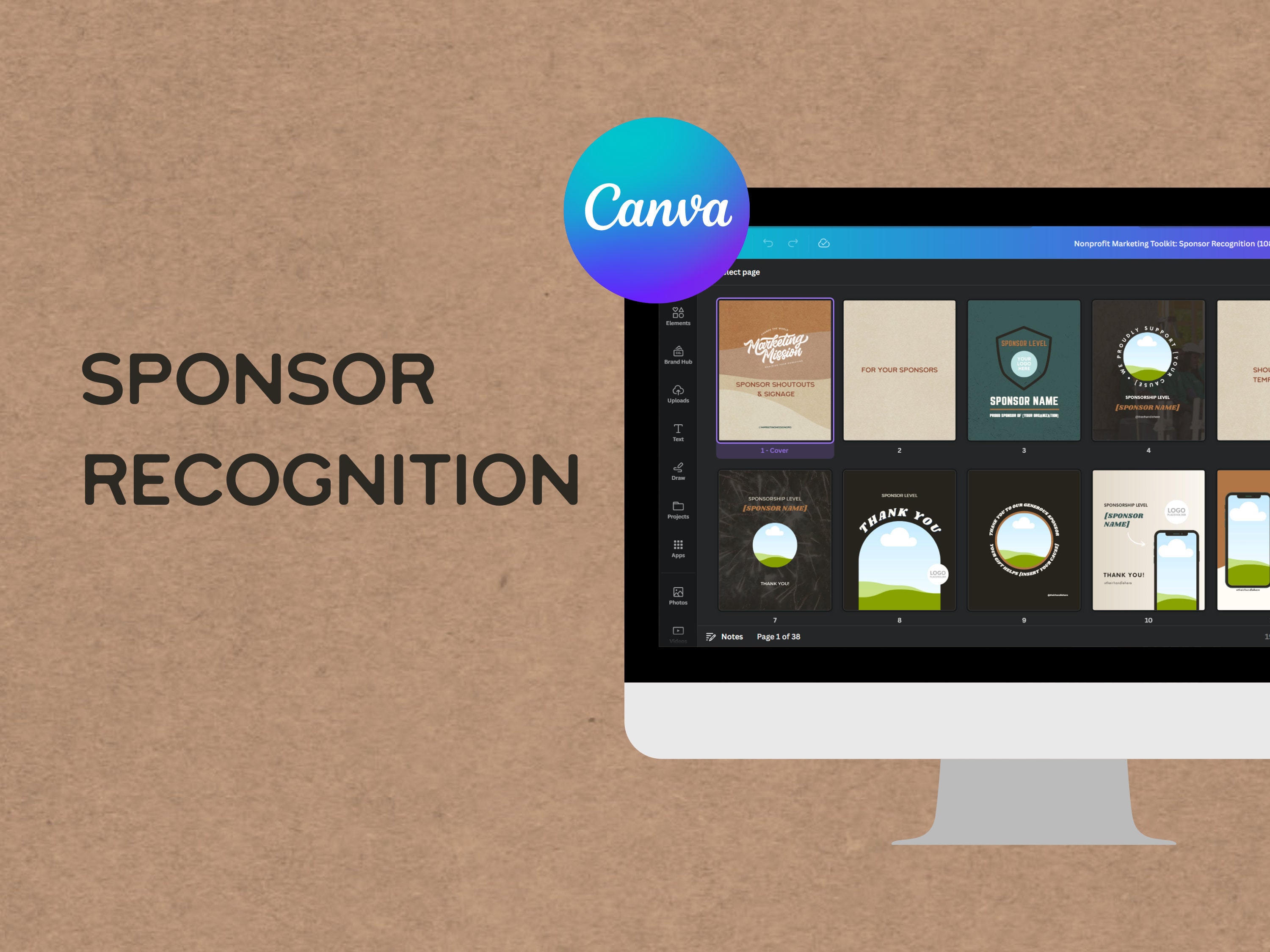 Canva Reel Templates for Non Profit Sponsors Shoutouts - Etsy