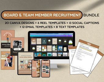 Board and Team Recruitment Email Templates for Nonprofits - Etsy