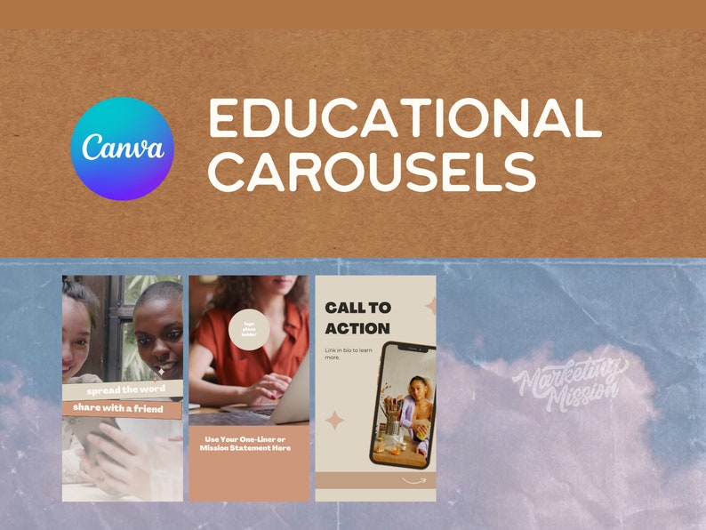Educational Reel Canva Templates for Nonprofits - Etsy