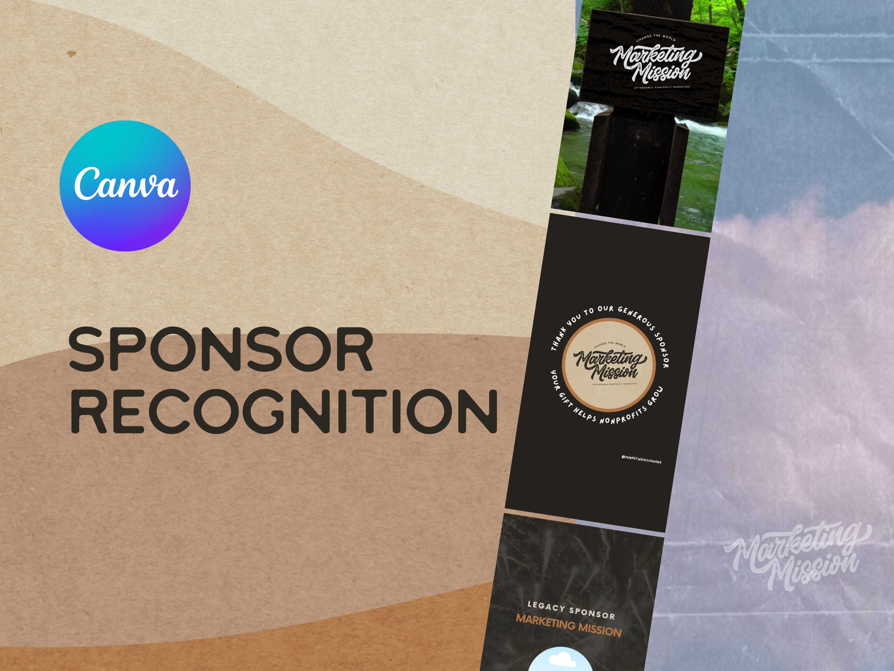 Canva Reel Templates for Non Profit Sponsors Shoutouts - Etsy