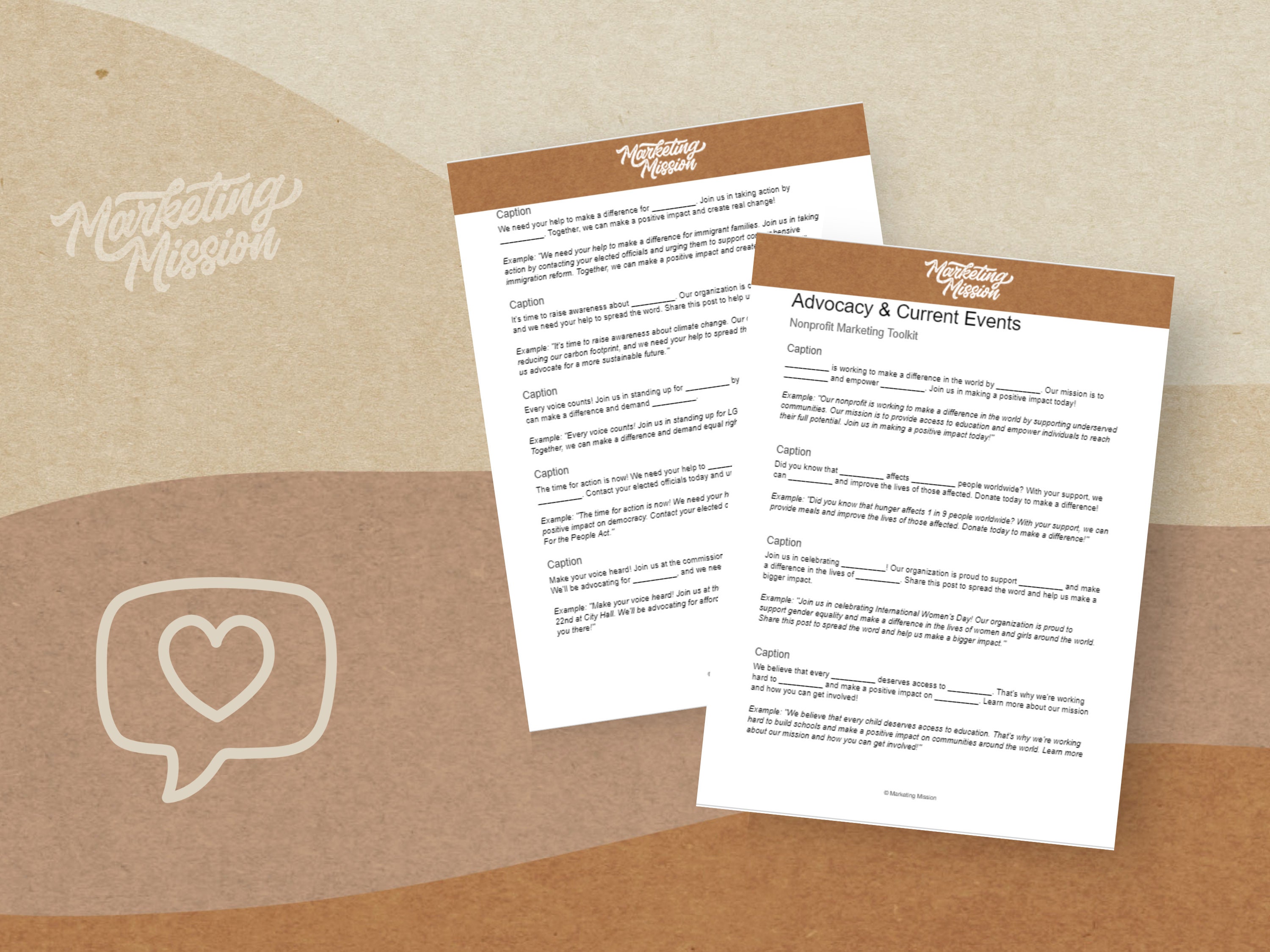 Social Media Captions Templates for Nonprofit Advocacy and Current ...