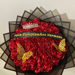 Luxurious 50 Count Eternal Rose Bouquet - Etsy