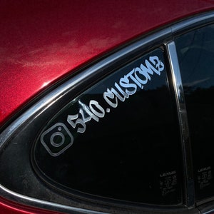 Social Media Car Decal - Etsy