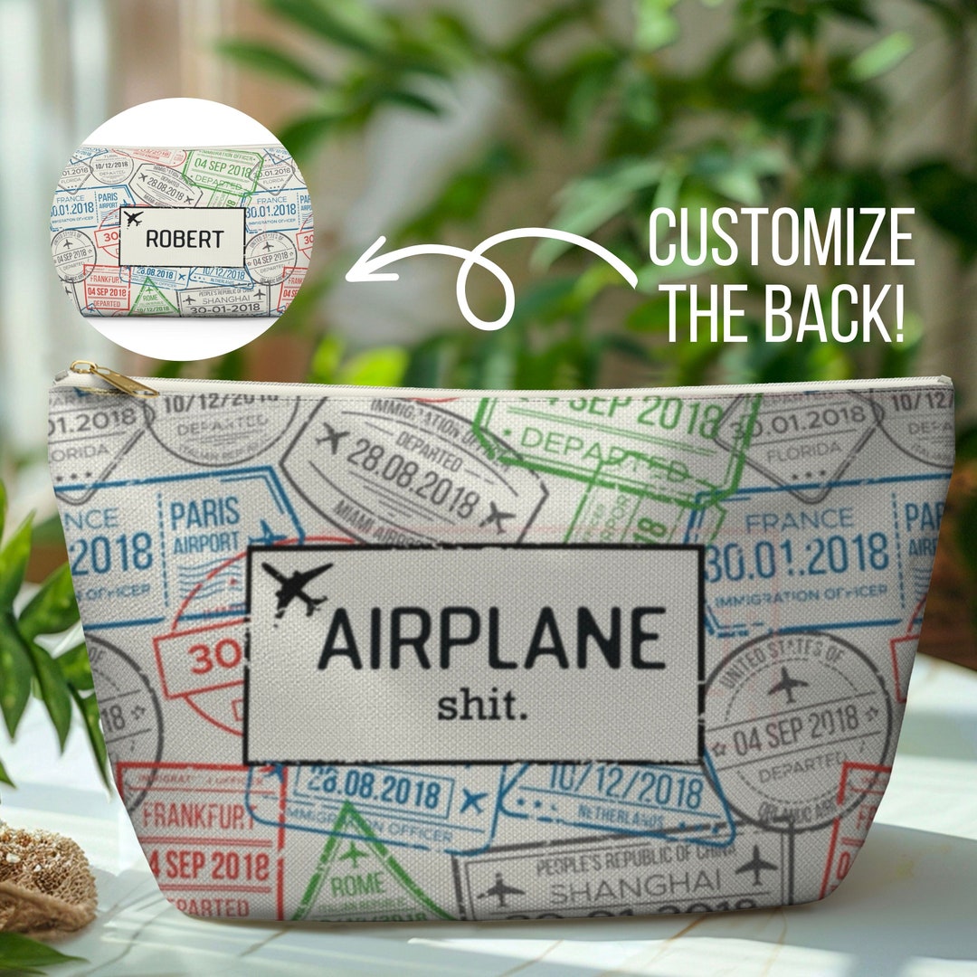 Airplane Essentials Pouch for Travel Packing and Luggage Organizer ...