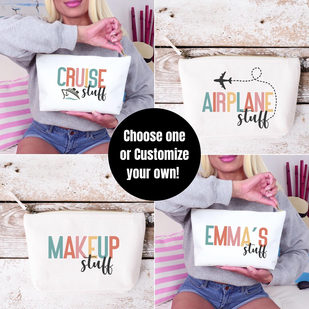 Custom Travel Pouch for Packing and Luggage Organizer Personalized ...