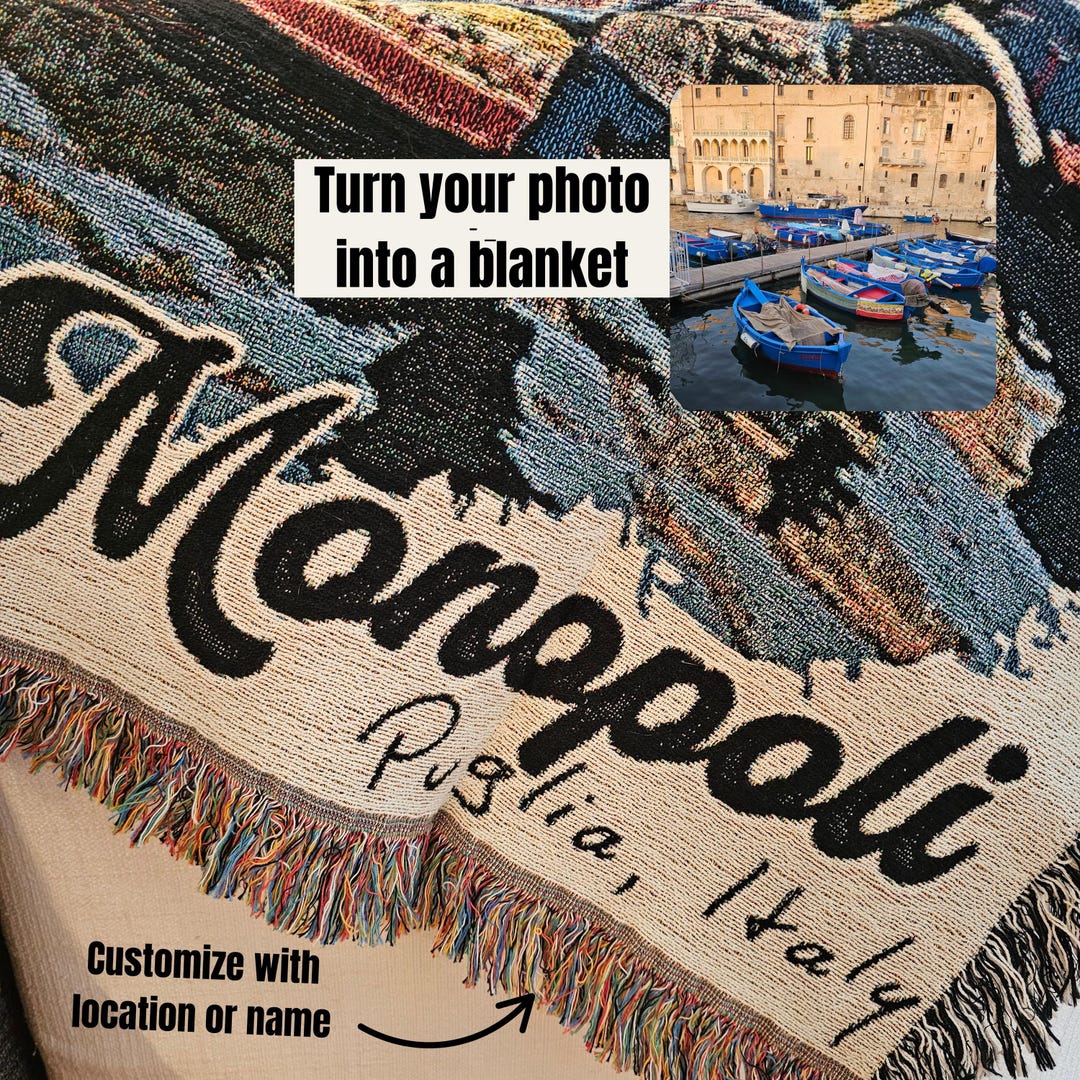 Custom Photo Blanket Customizable Photo Tapestry Blanket With Picture ...