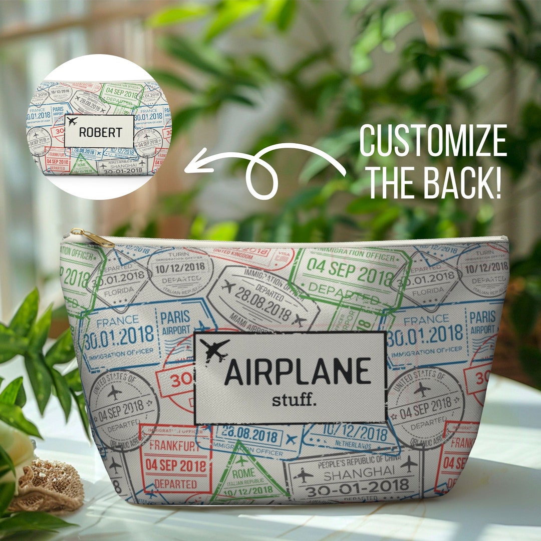 Airplane Essentials Pouch for Travel Packing and Luggage Organizer ...