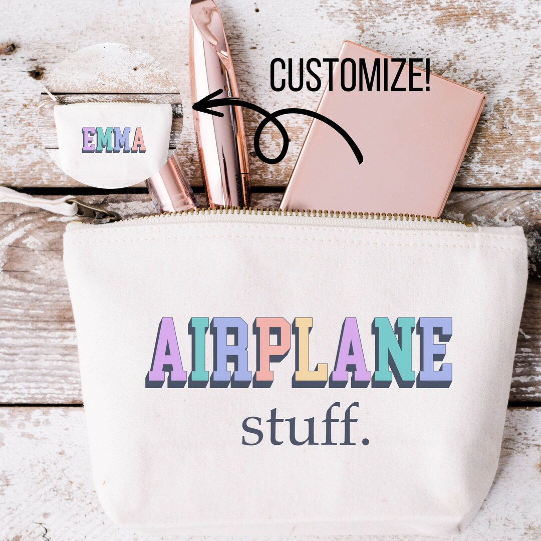 Airplane Essentials Pouch for Travel Packing and Luggage Organizer ...