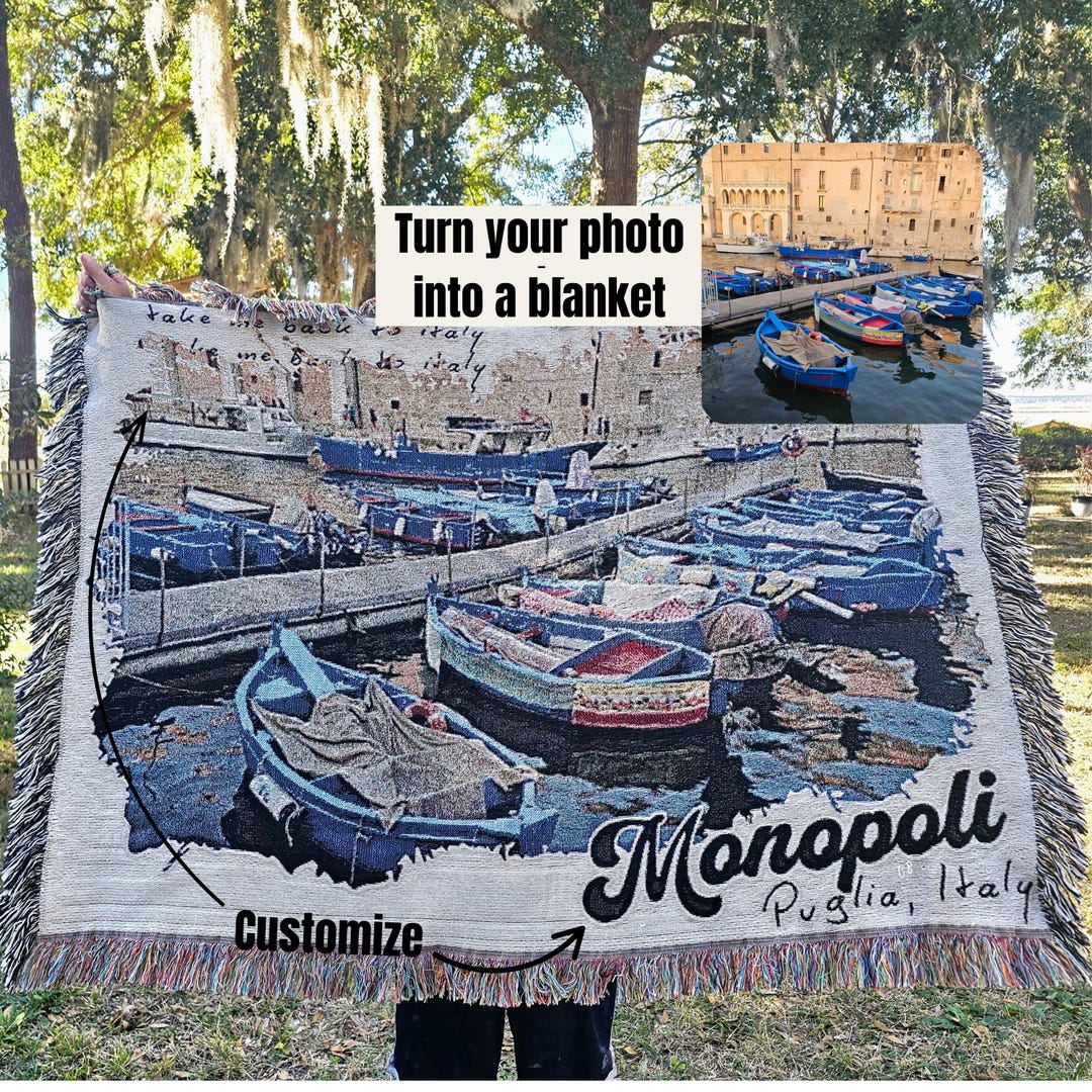 Custom Photo Blanket Customizable Photo Tapestry Blanket With Picture ...