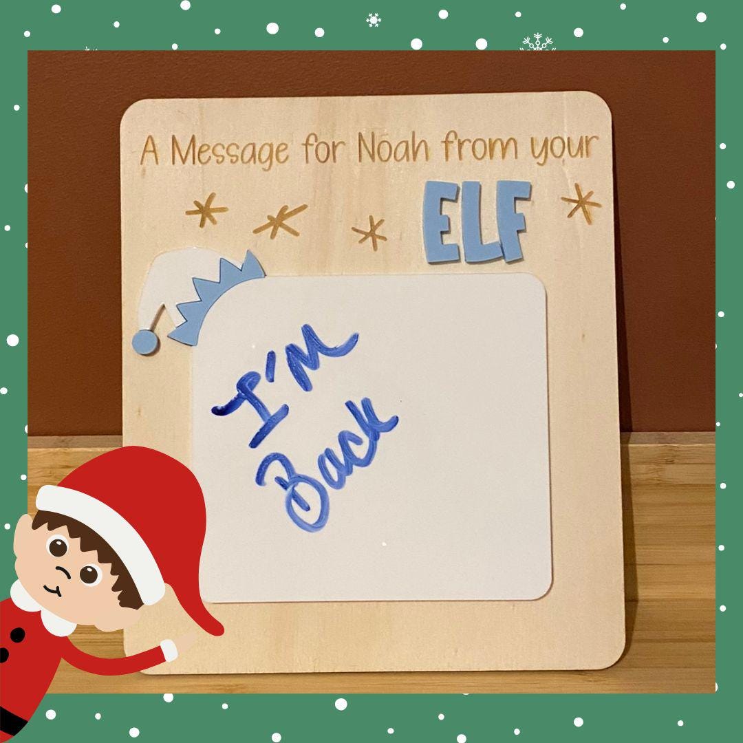 Christmas Elf on the Shelf Arrival Message Pad / Elf Note Pad. - Etsy