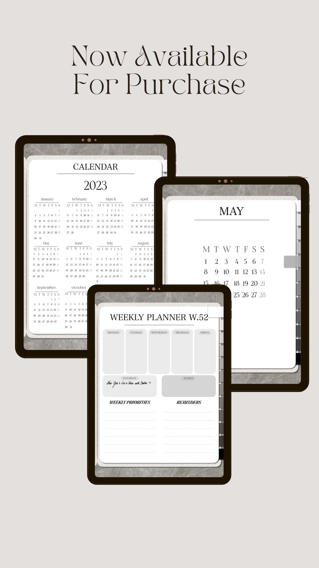 2023 Digital Planner 2023 Planner Vertical Planner Ipad, Goodnotes ...