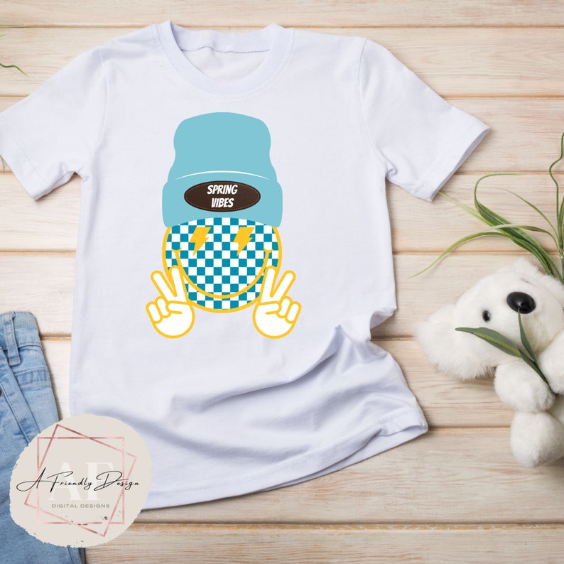 Spring Vibes PNG, PNG, Smiley Face PNG, Digital Downloads, Vibes Png ...