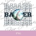 Baller, Baseball, PNG, Digital Downloads, Baseball PNG, Instant ...