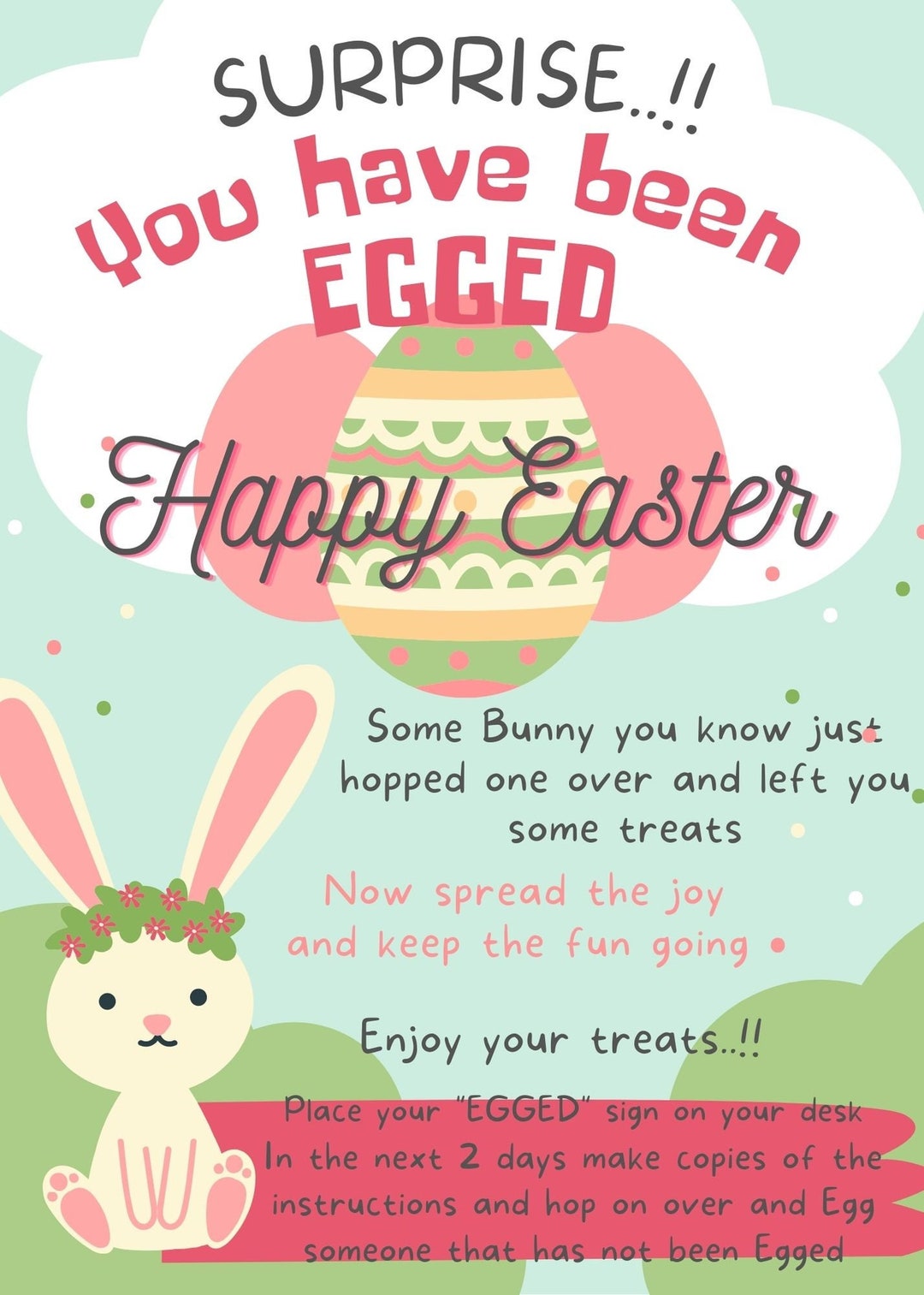 You Have Been Egged - Etsy