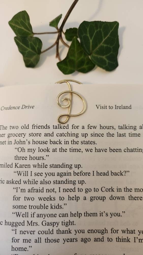 Custom Metal Initial Bookmark Monogrammed Cursive Money Clip - Etsy UK