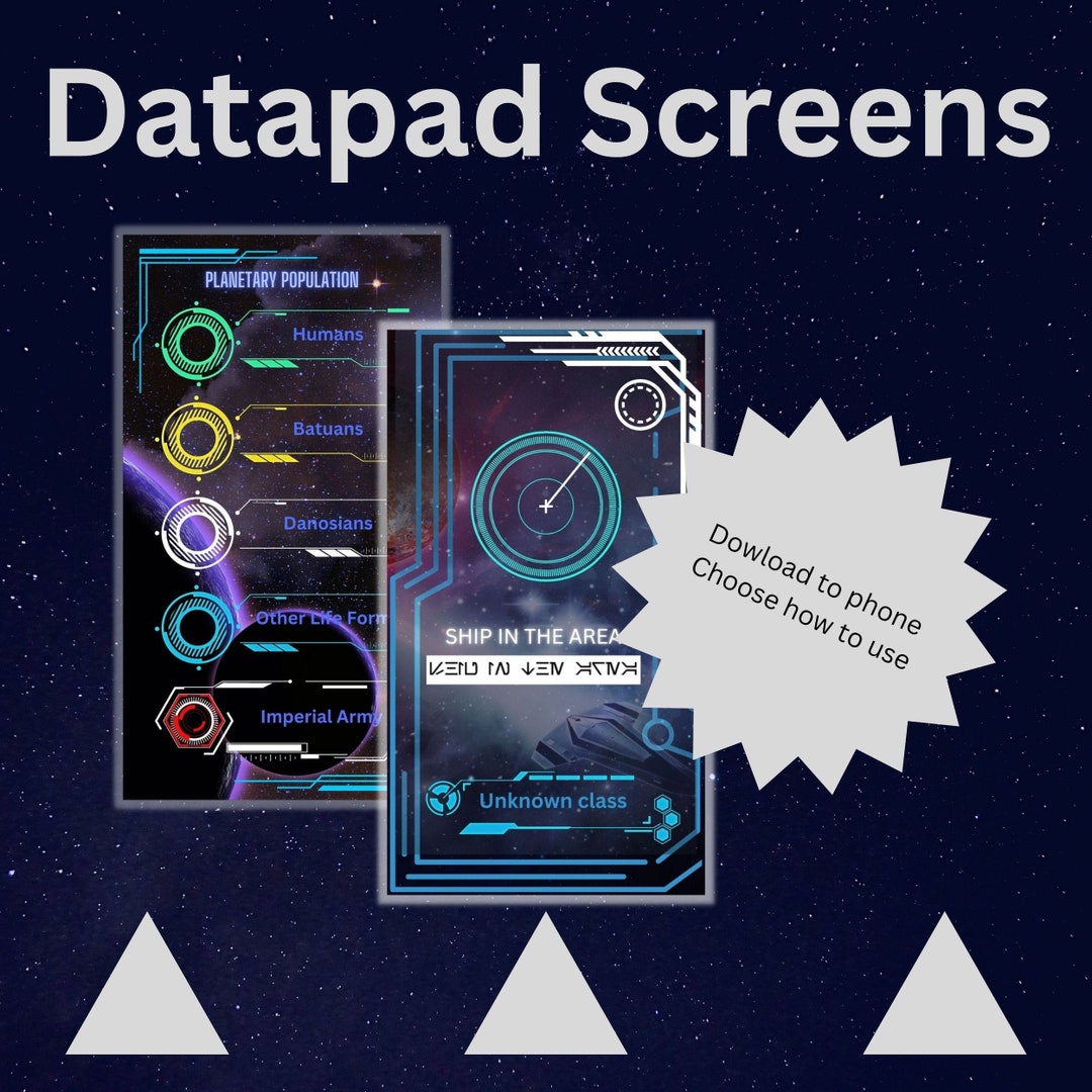 Digital Phone Screensavers/wallpapers 2 - Inspired by Star Wars Datapad ...