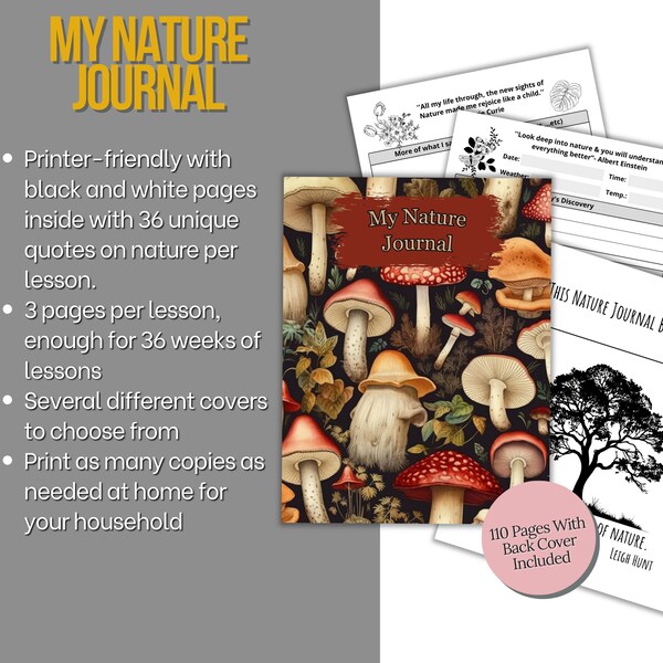 Nature Journal Printable - Etsy