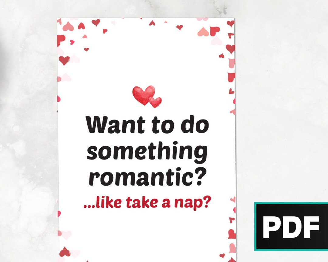 Take a Nap Anniversary Card DIGITAL Greeting Card, Printable Couples ...