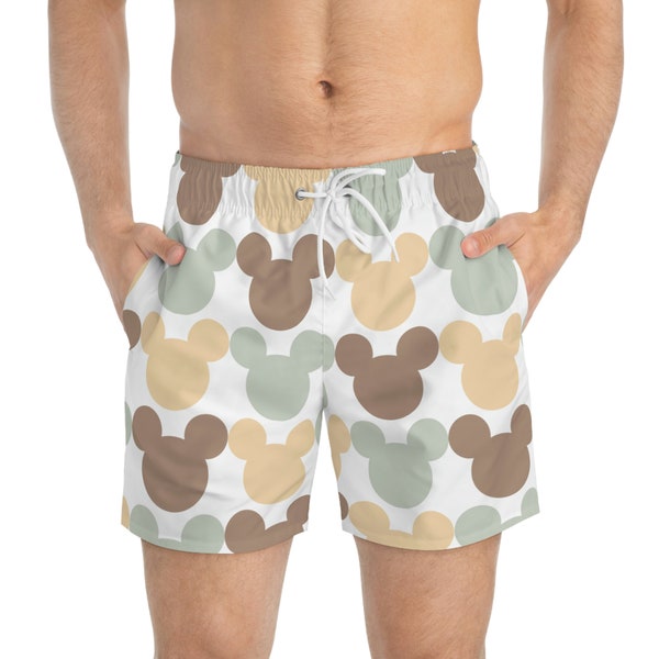 Mickey Mouse Swim Trunks - Etsy