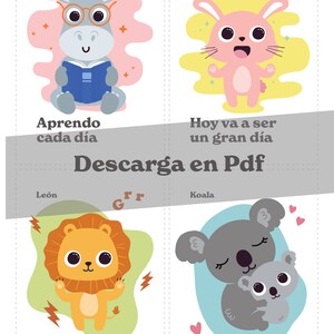 Spanish Positive Affirmation Cards for Kids, Printable (digital ...