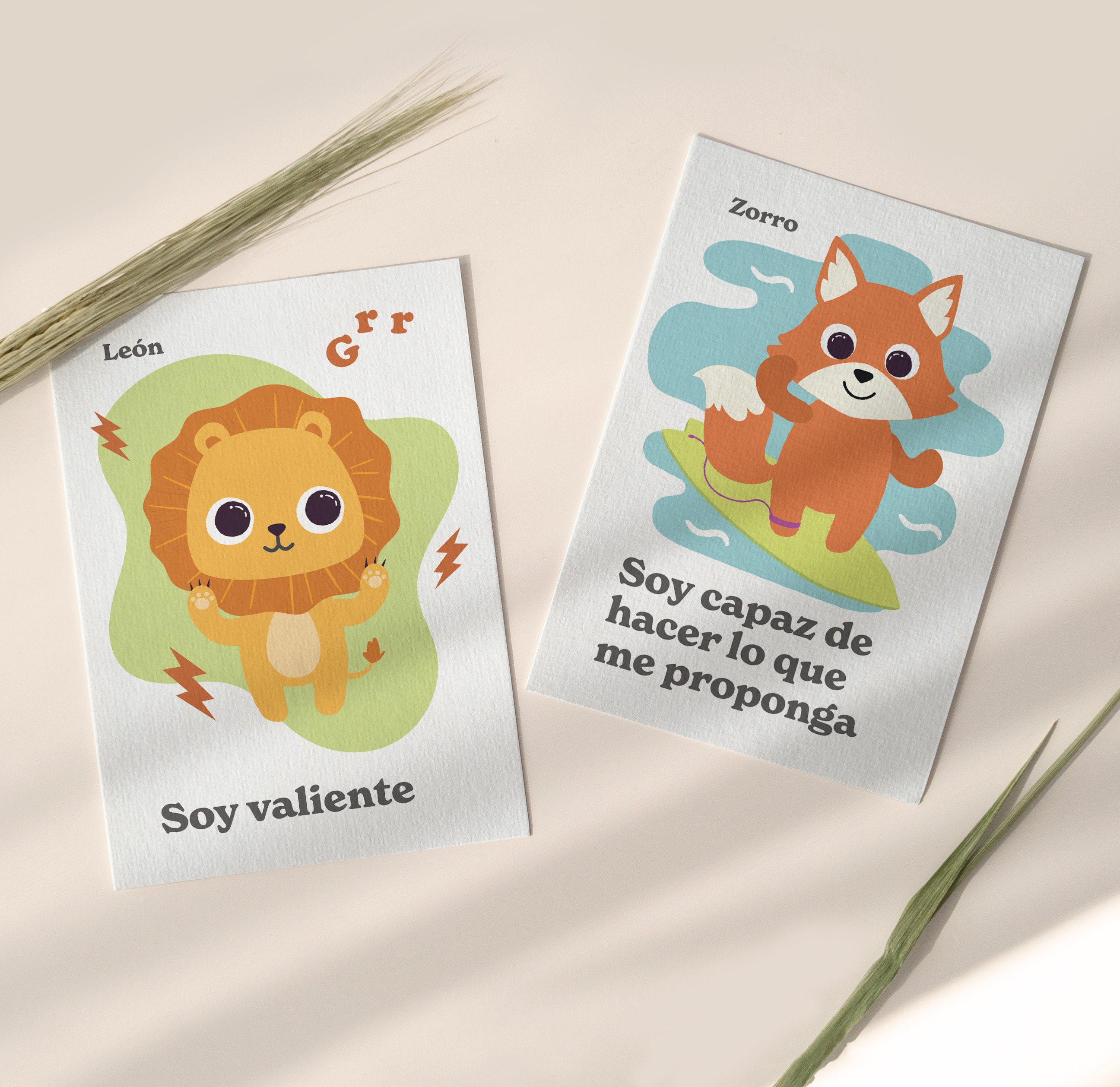 Spanish Positive Affirmation Cards for Kids, Printable (digital ...