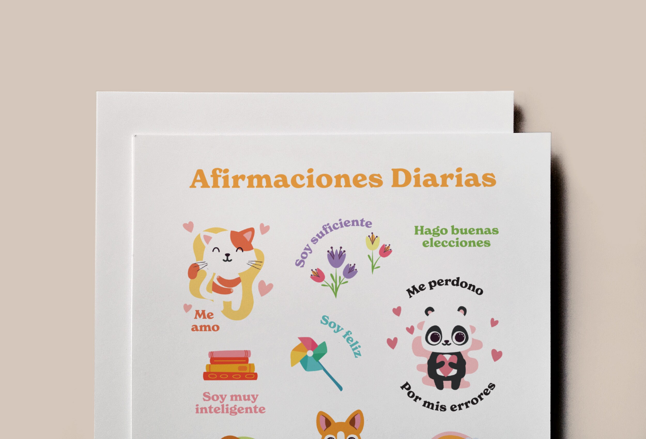 Poster Para Niños Imprimibles Afirmaciones Positivas Para Niños Con ...