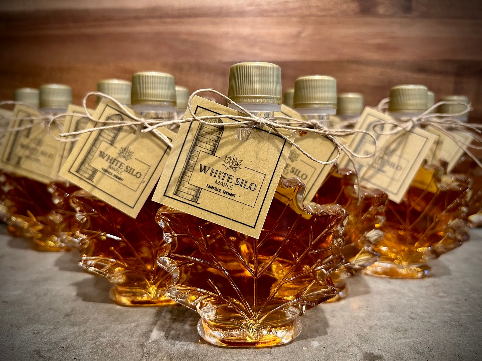 Vermont Maple Syrup Favors: 15 Maple Leaf Bottles, Wedding Shower Gift ...