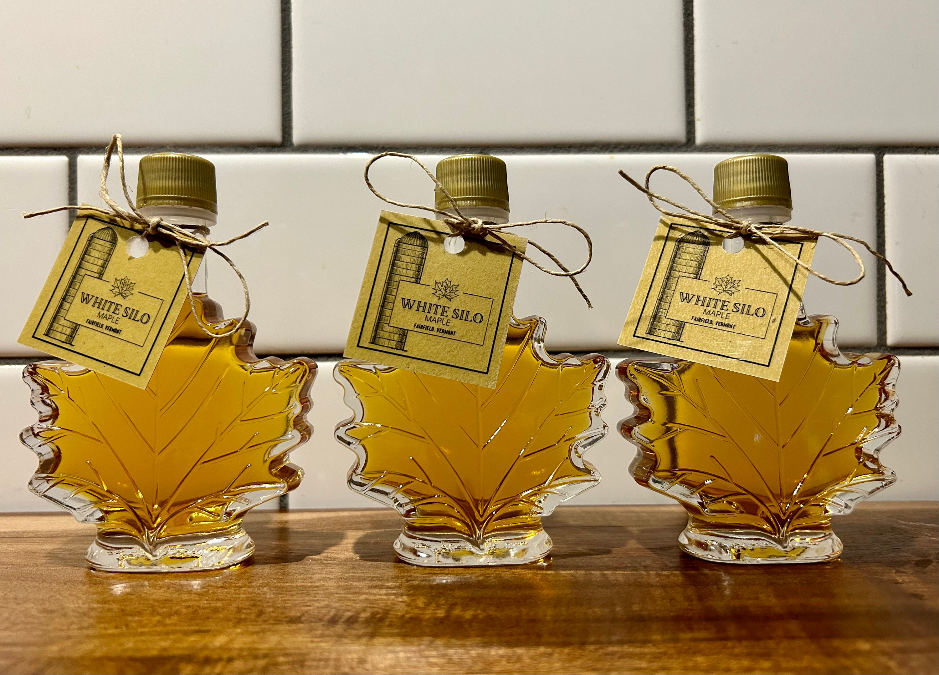 Vermont Maple Syrup Favors: 15 Maple Leaf Bottles, Wedding Shower Gift ...