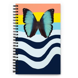 Butterfly Gratitude Journal Spiral Notebook Colorful Butterfly Diary ...