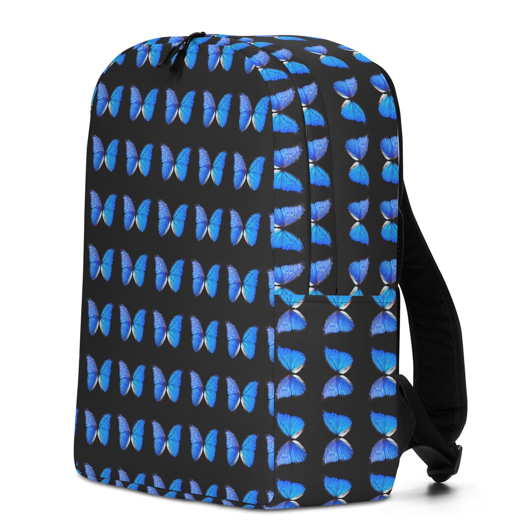 Blue Morpho Butterflies Backpack Holds 15 Laptop Men's Women's Shoulder ...