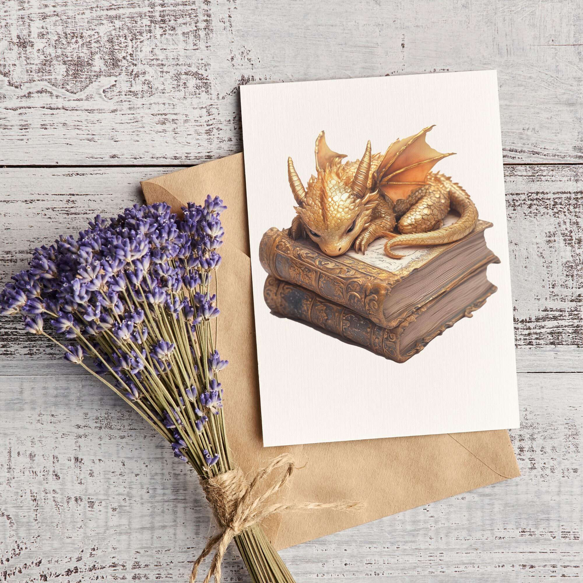 Baby Gold Dragon PNG | Whimsical Fantasy Art | Dragon Lover Digital ...