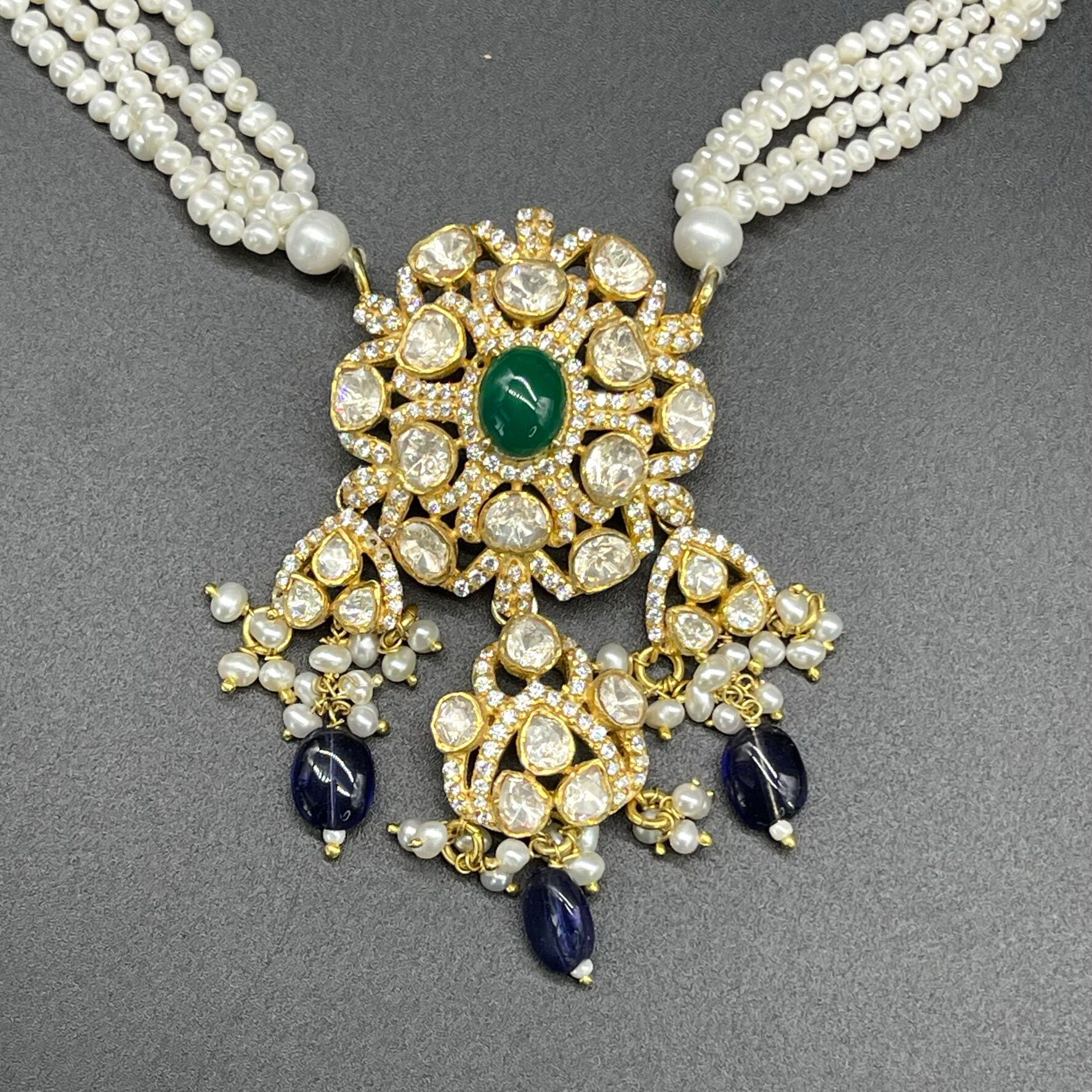 925 Silver High End Tyaani Inspired Premium Design Moissanite, Emerald ...