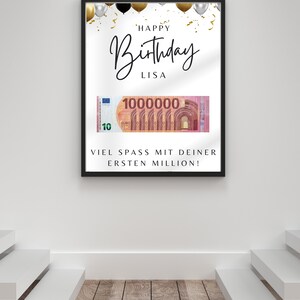 Personalized PDF Template your First Million Original Money Gift for a ...
