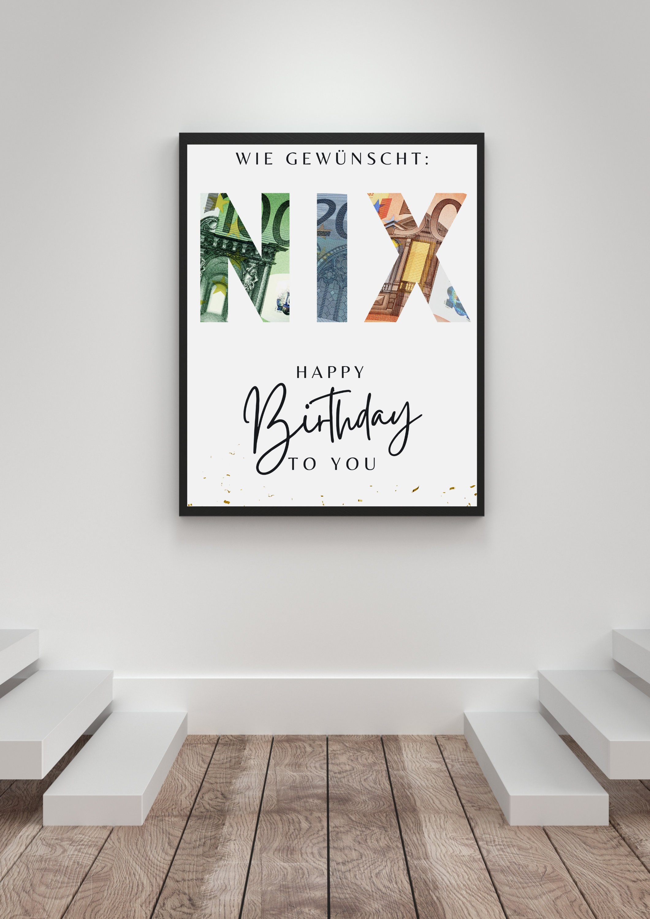 Money Gift nix PDF Template for Printing - Etsy