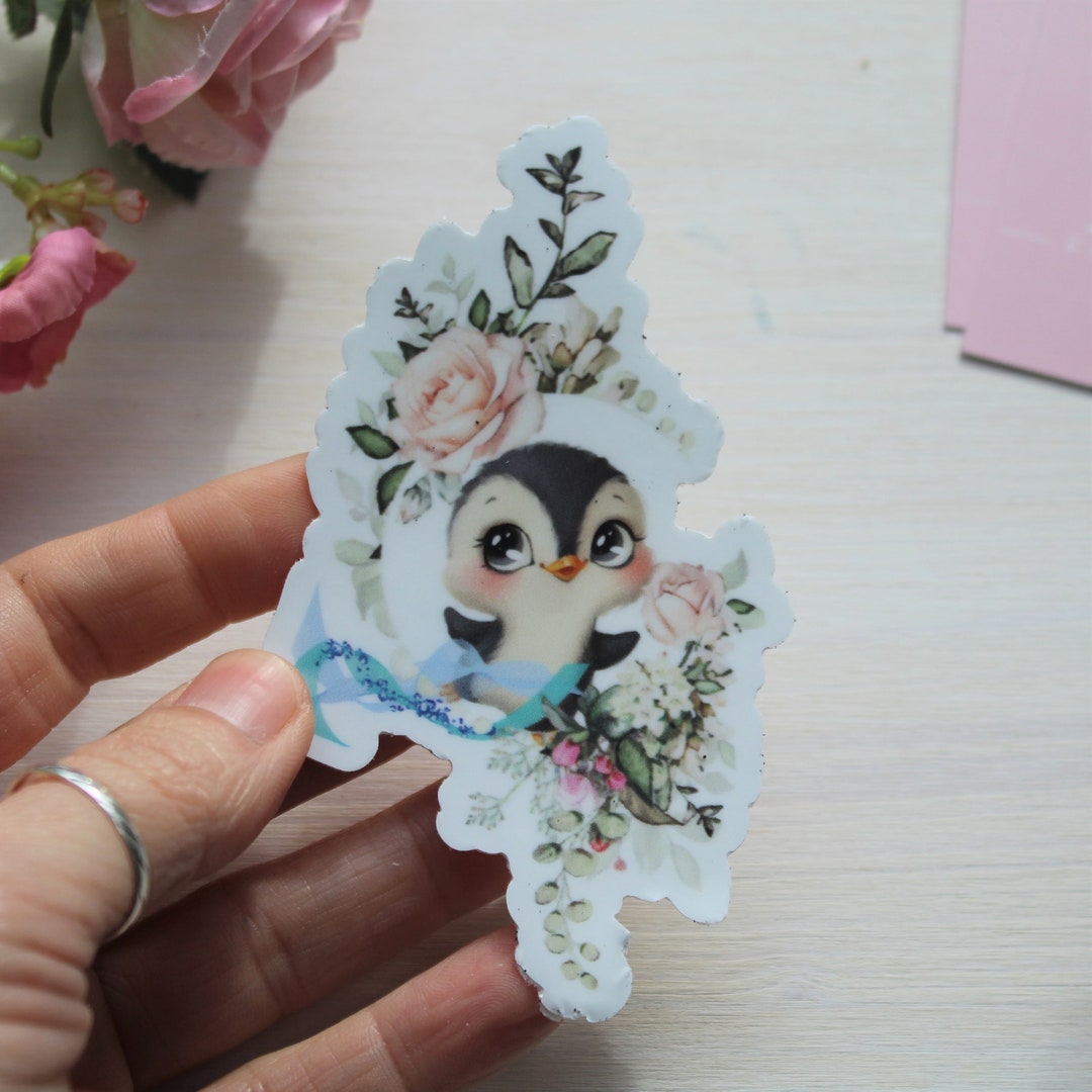 Baby Penguin Sticker | Vinyl Sticker | Die-cut | Waterproof | Journal ...