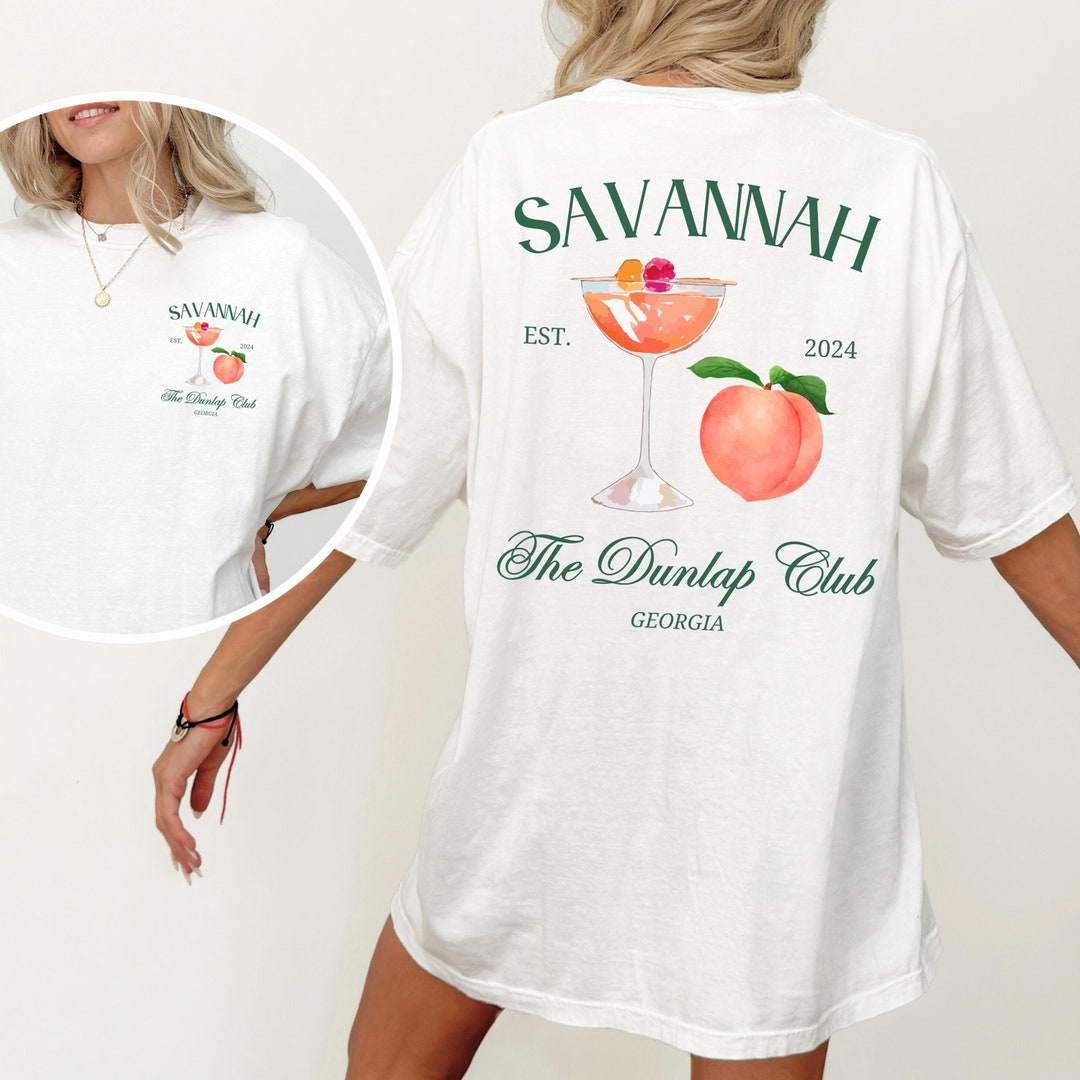 Custom Georgia Peach Bachelorette Club Tshirt, ATL Savannah Girls Trip ...