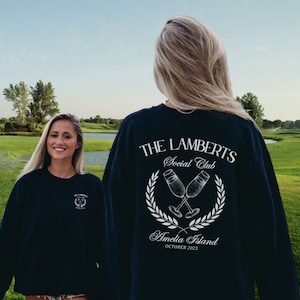 Custom Bridal Crewnecks, Luxury Wedding Merch, Custom Event Crewnecks ...