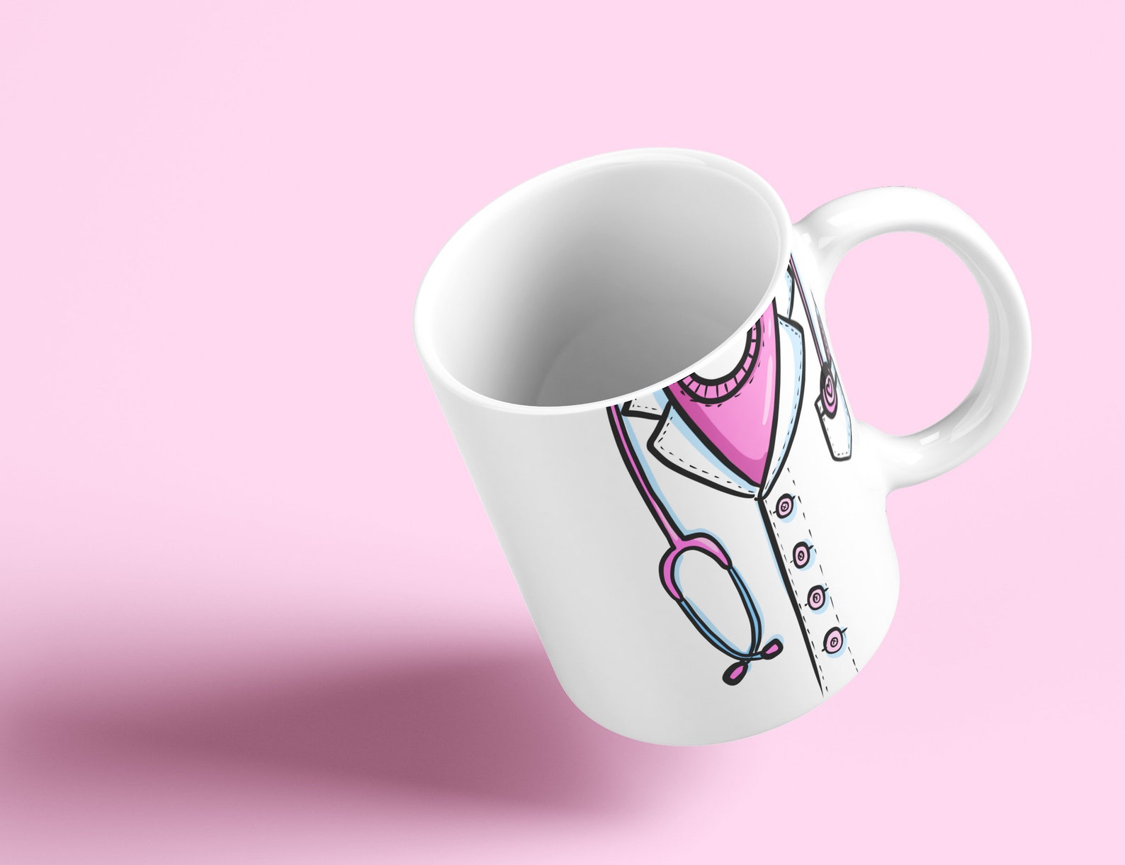 Doctor/nurse Mug Sublimation Design: 11oz & 15oz Template (digital ...