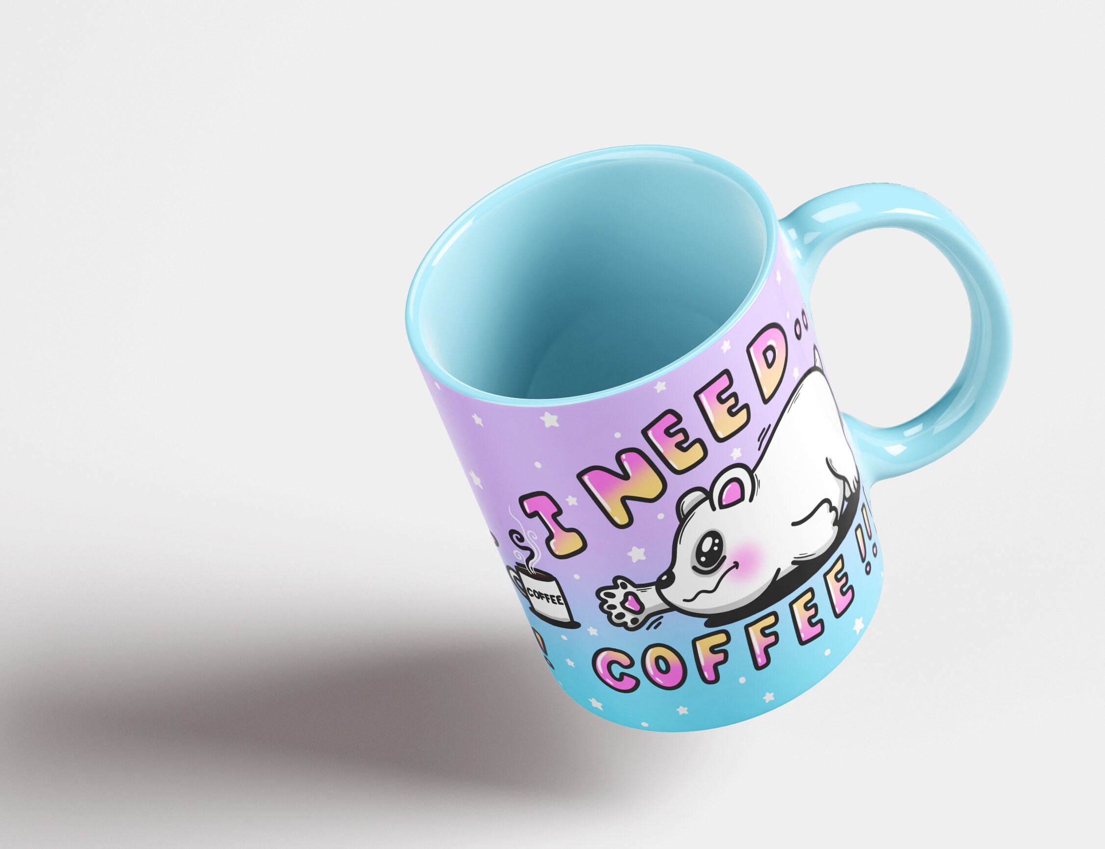 I Need Coffee Mug Sublimation Design Mug PNG Mug Wrap - Etsy