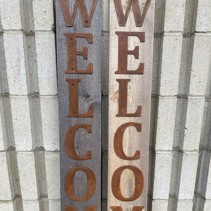 Wood and Metal Sign - Etsy