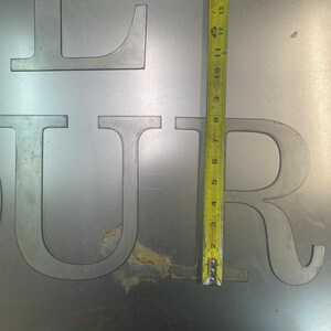 Metal Letters/numbers 5in & 8in CENTURY Style - Rusty - Raw Metal ...